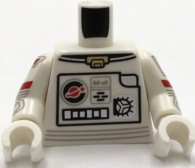 Lego NewMinifigure White Torso Astronaut Spacesuit w/ Classic Space ...