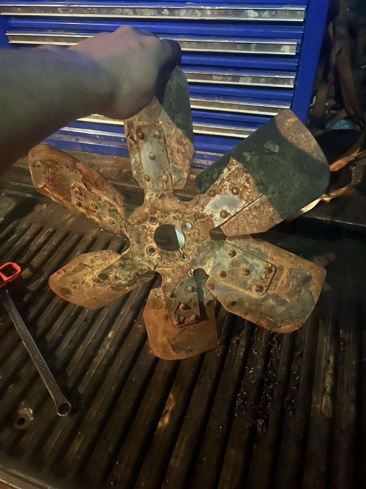 Cooling Fan 4 Blade 194046 Massey Ferguson 230 255 150 2135 245 135 235 ...