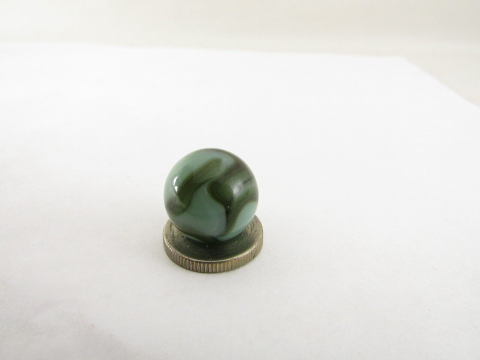 WILD Vintage GREEN CAMO Christensen or ALLEY Tri-Color Swirl Marbles ...