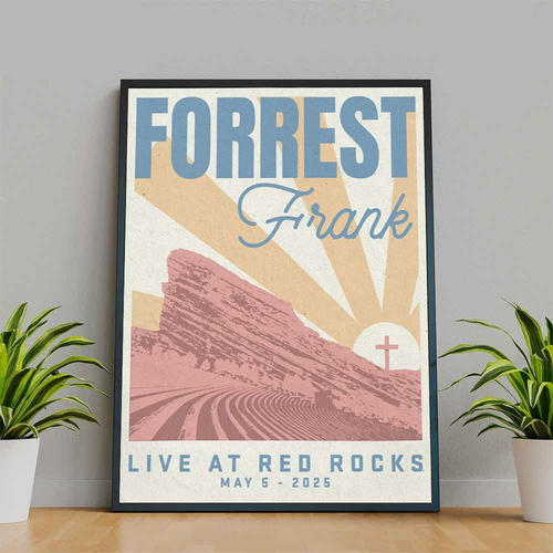 Forrest Frank May 5, 2025 Red Rocks Amphitheatre. Morrison, CO Poster ...
