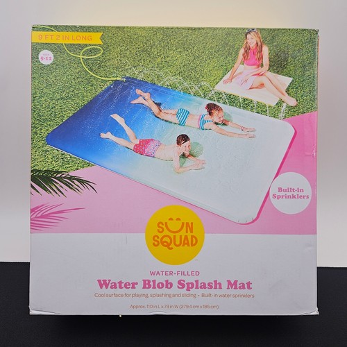 Sun Squad Water Blob Splash Mat 9ft 2in Long Built-in Sprinklers Kids ...