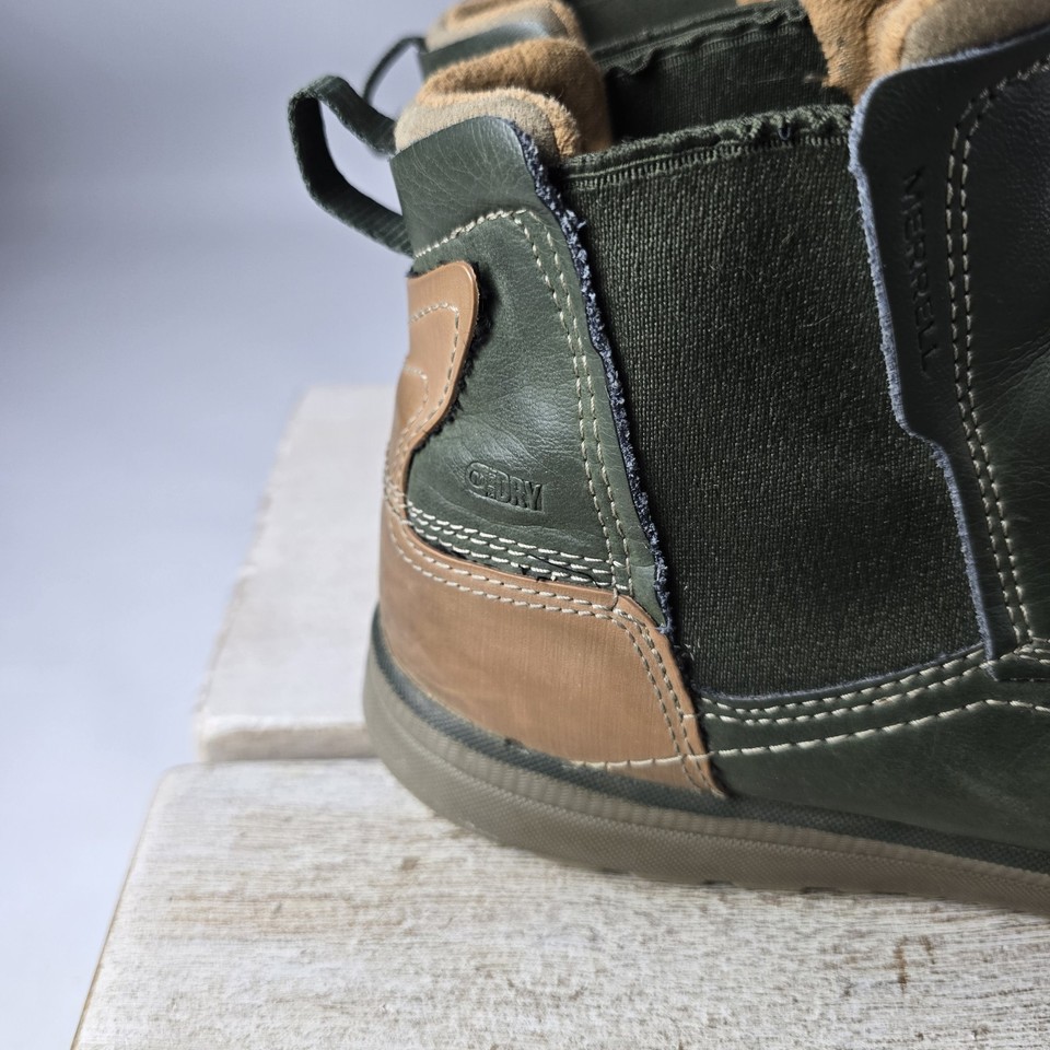 MERRELL Men's Turku Chelsea Boots Hunter Green Select Warm Insulated ...