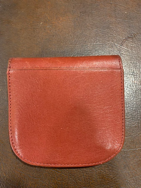 VINTAGE ESPIRIT WALLET BILLFOLD BURGUNDY LEATHER FLOWER EMBROIDERY | eBay