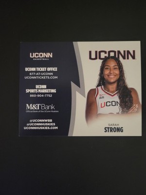SARAH STRONG 2025-2026 UCONN HUSKIES Schedule 🏀 College Basketball Sked ...