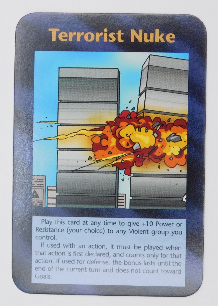 TERRORIST NUKE ILLUMINATI NEW WORLD ORDER LIMITED INWO CARD GAME STEVE ...