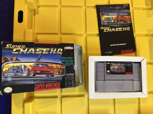 Super Chase HQ H.Q. (Super Nintendo SNES) Complete CIB Rare Cart Box ...