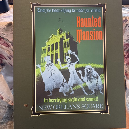 Vintage Disney Parks Haunted Mansion Attraction Poster Print Disneyland ...