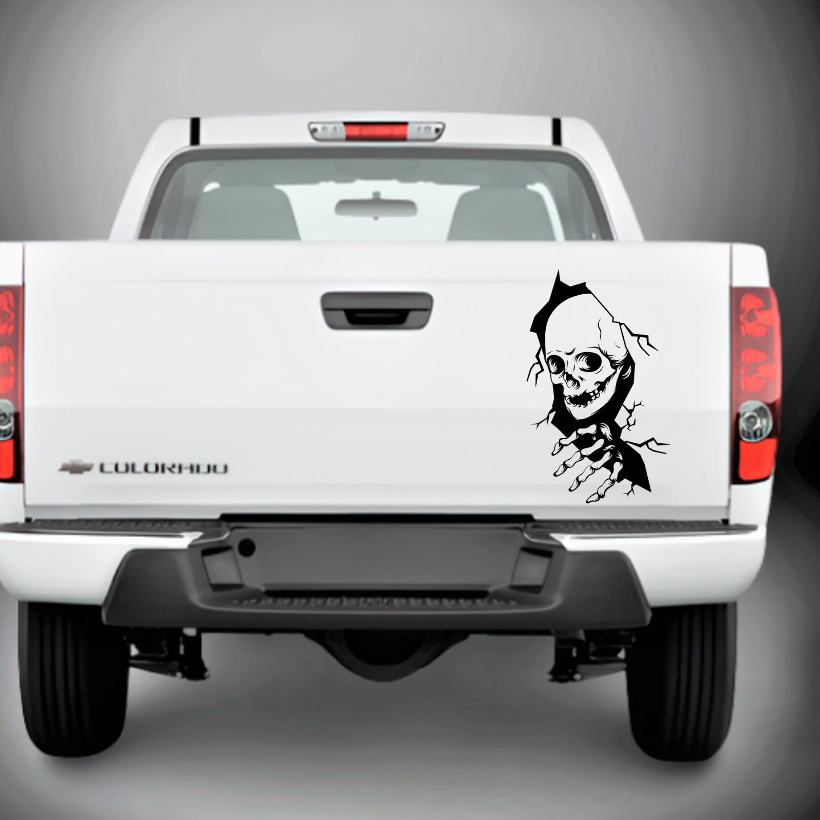 Peeking Skeleton Skull Decal Car Tumbler Window Wall JDM Sticker 22 ...