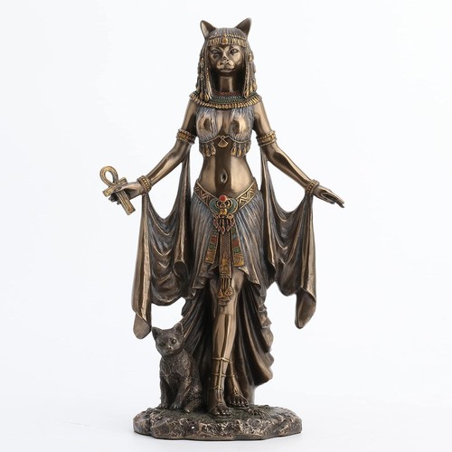 Bastet Egyptian Goddess of Protection Statue Sculpture 10" Tall | eBay