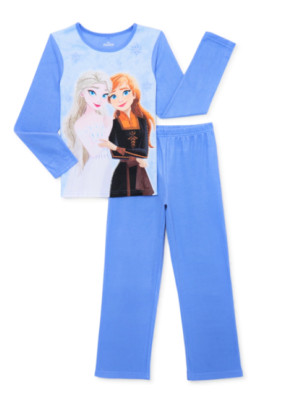 DISNEY FROZEN ELSA ANNA Fleece Pajamas Comfy Sleepwear Girls Size 4-5 ...
