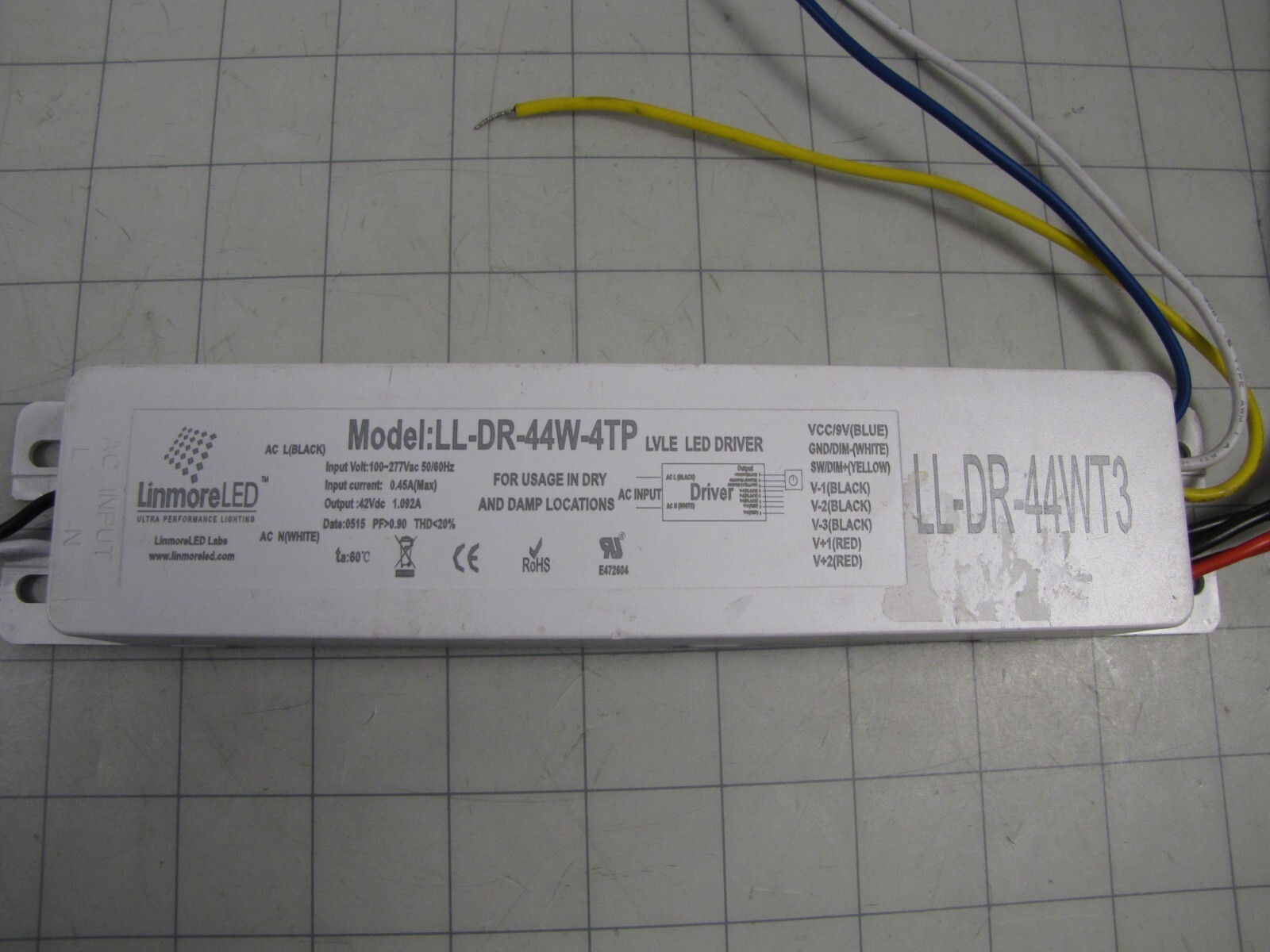 Linmore LVLE LED Driver LL-DR-44W-4TP / LL-DR-44WT3 NEW | eBay