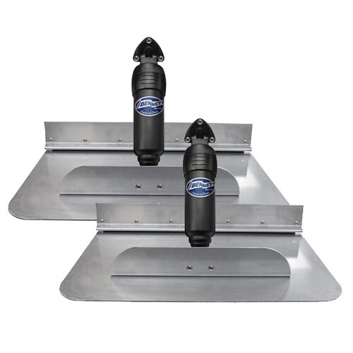 Bennett BOLT Electric Trim Tab Set | 18"x12" | 26'-36' Boat | 6BT-50013 ...