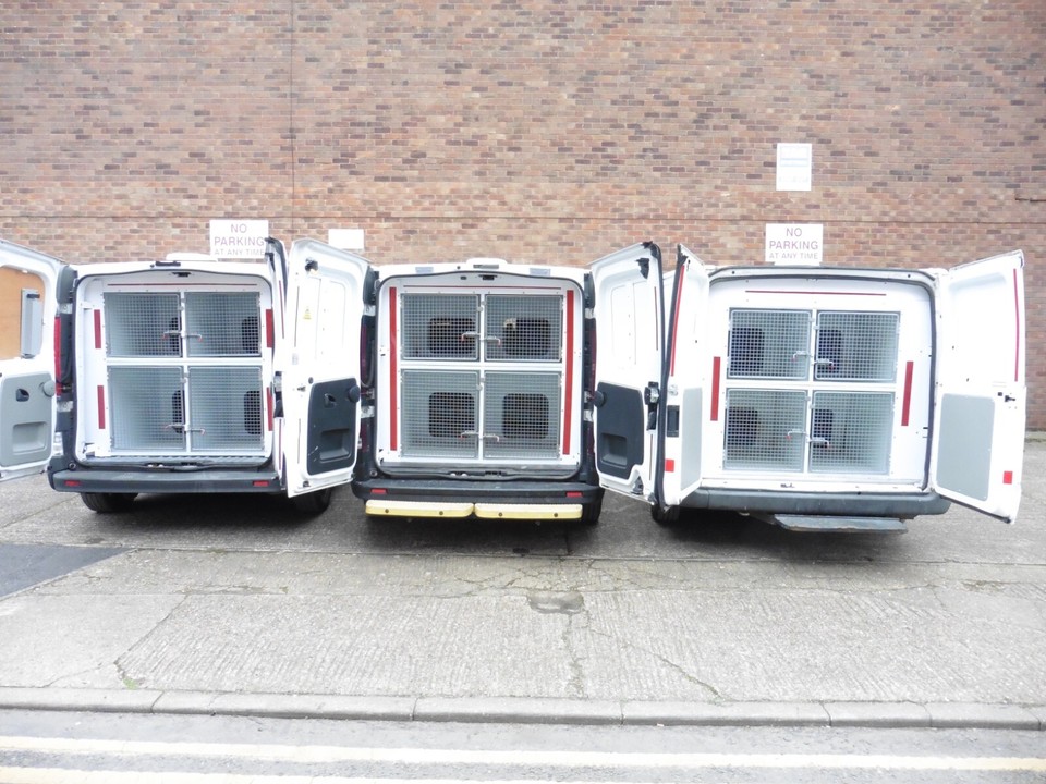 dog van ex police dog training walking k9 security transport cages ...