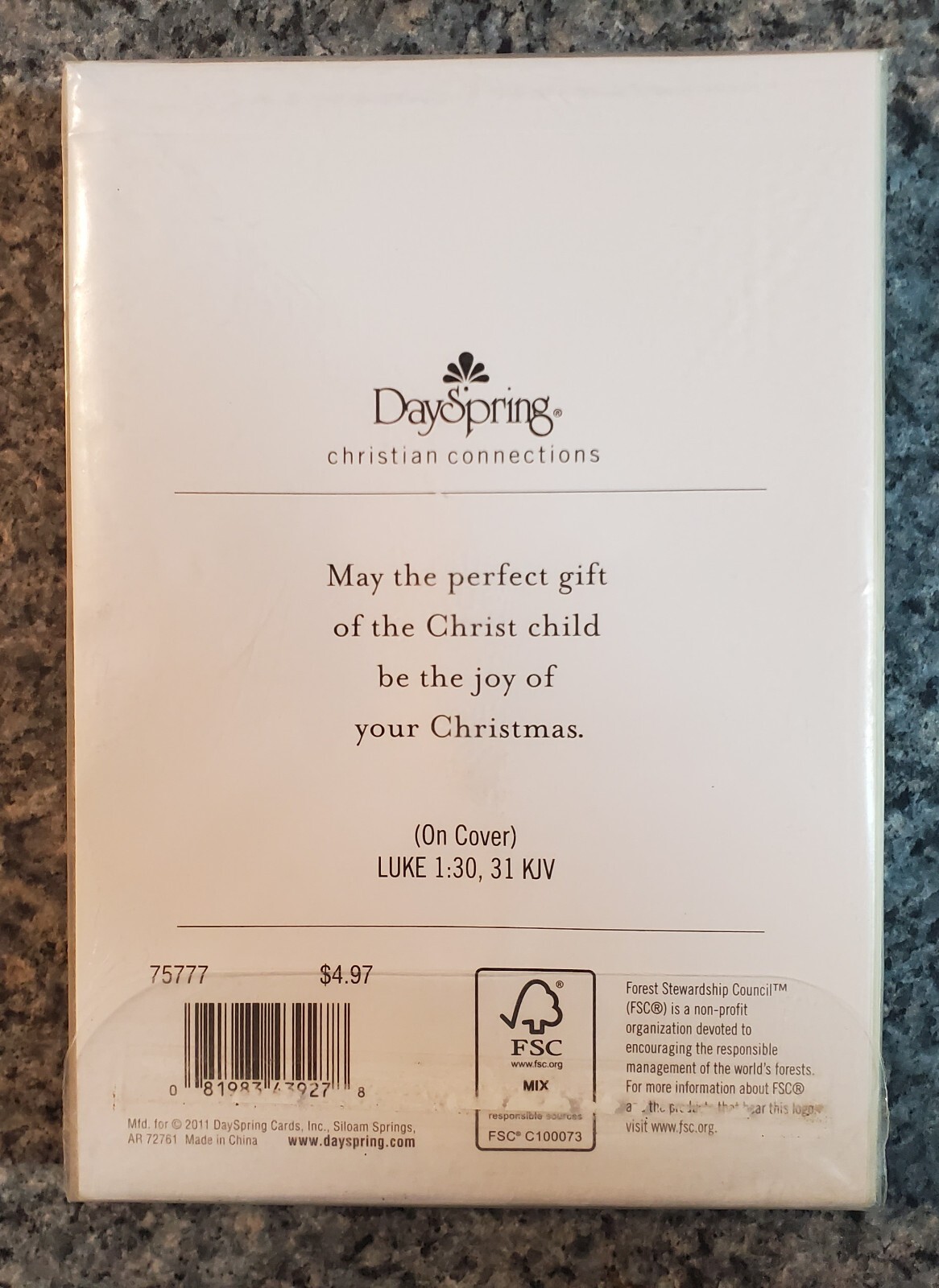 Dayspring+Christmas+Cards+package+of+18+w%2Fenvelopes+Mary+%26+Christ ...