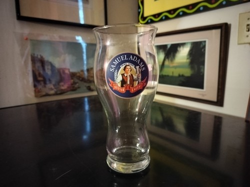 SAM ADAMS BEER GLASS *1/2 Liter* Cheers to 30 years of independence ...