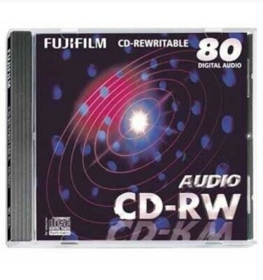 RARE FUJI CD-RW 80 AUDIO 80 min Blank CD-RW Digital Audio For Music ...