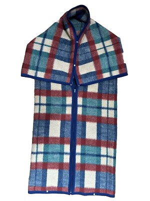 Biederlack Cuddle Wrap Stadium Camp Blanket Zipper Snaps USA 66x54 | eBay