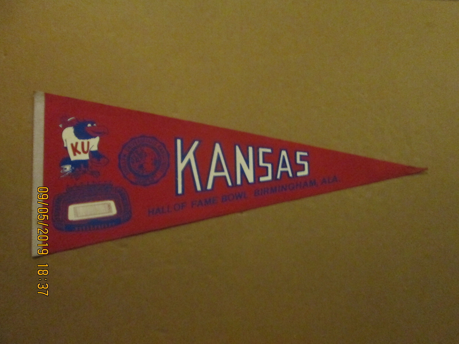 NCAA KU Kansas Vintage Hall Of Fame Bowl Circa 1981 Team Logo College ...