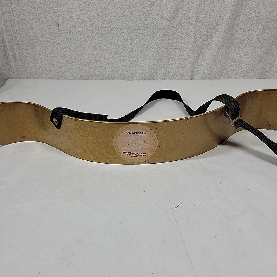 Vintage Joe Weider's Super Arm Blaster Gold Classic Bodybuilding Bicep ...