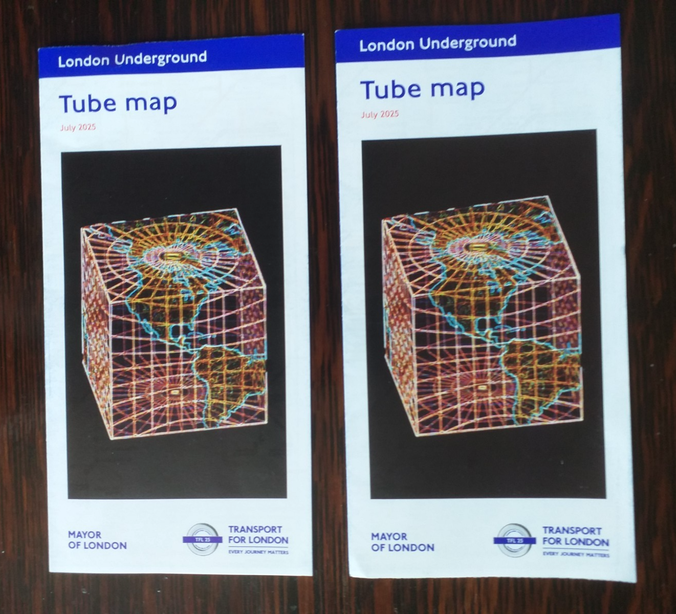 2 LATEST JULY 2025 TFL London Underground Tube Map inc Renamed ...