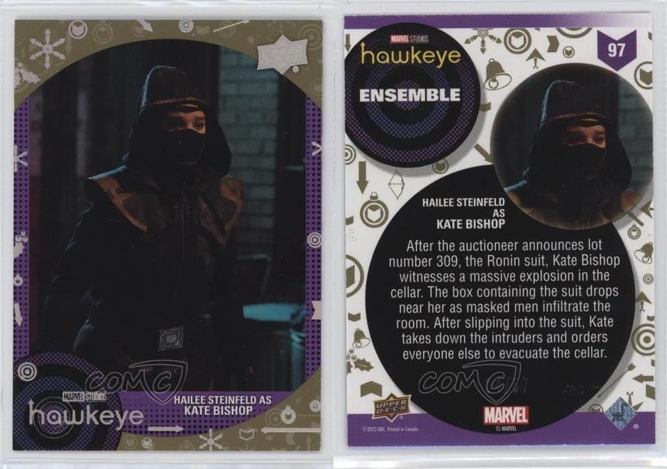 2023 Marvel Studios Hawkeye Ensemble Gold /57 Hailee Steinfeld Kate ...