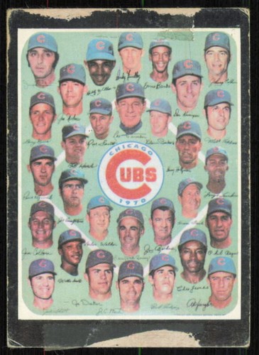 1971 TOPPS TEAM CARD 502 POOR BASEBALL CHICAGO CUBS | eBay
