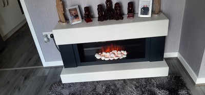 Stand Alone Electric Fire 48in In Length Height 26 In and DEPTH 16in ...