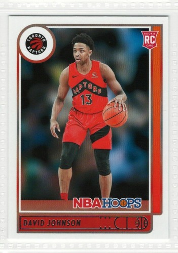 2021-22 Panini NBA Hoops #222 David Johnson Rookie Card RC Raptors | eBay