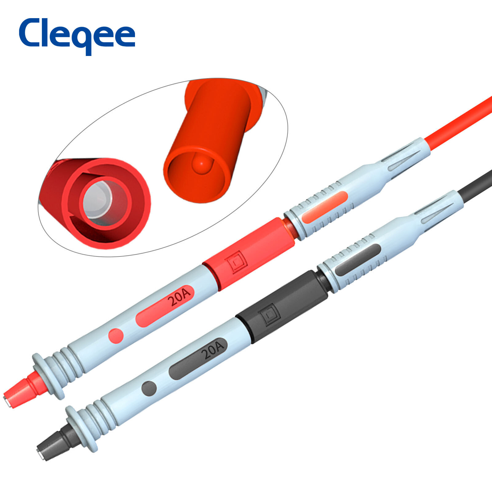 Multimeter Test Leads Kit with Alligator Clips Wire Piercing Probes ...