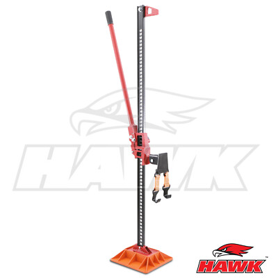 HAWK TOOLS 60" HIGH LIFTING RECOVERY RATCHET FARM JACK LIFT 3T WITH ...