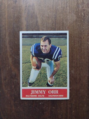 1964 Philadelphia 7 Jimmy Orr Baltimore Colts NO CREASES Decent ...