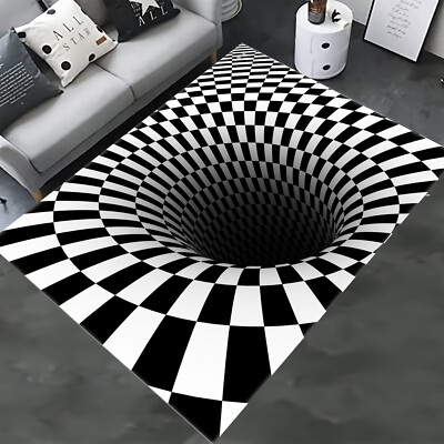 3D Rug, Vortex Rug, Optical Illusion Rug, Illusion Rug, Optical ...