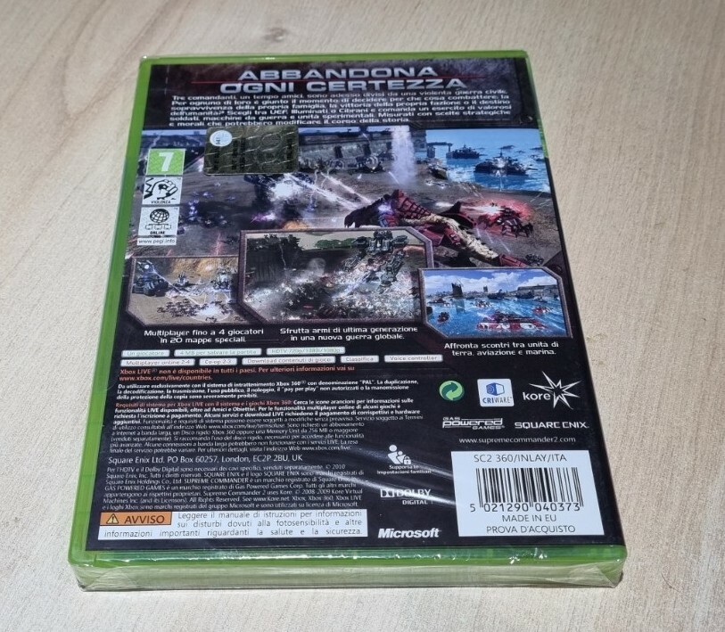 Supreme Commander 2 Pal Xbox 360 & Xbox One Compatible New Factory ...
