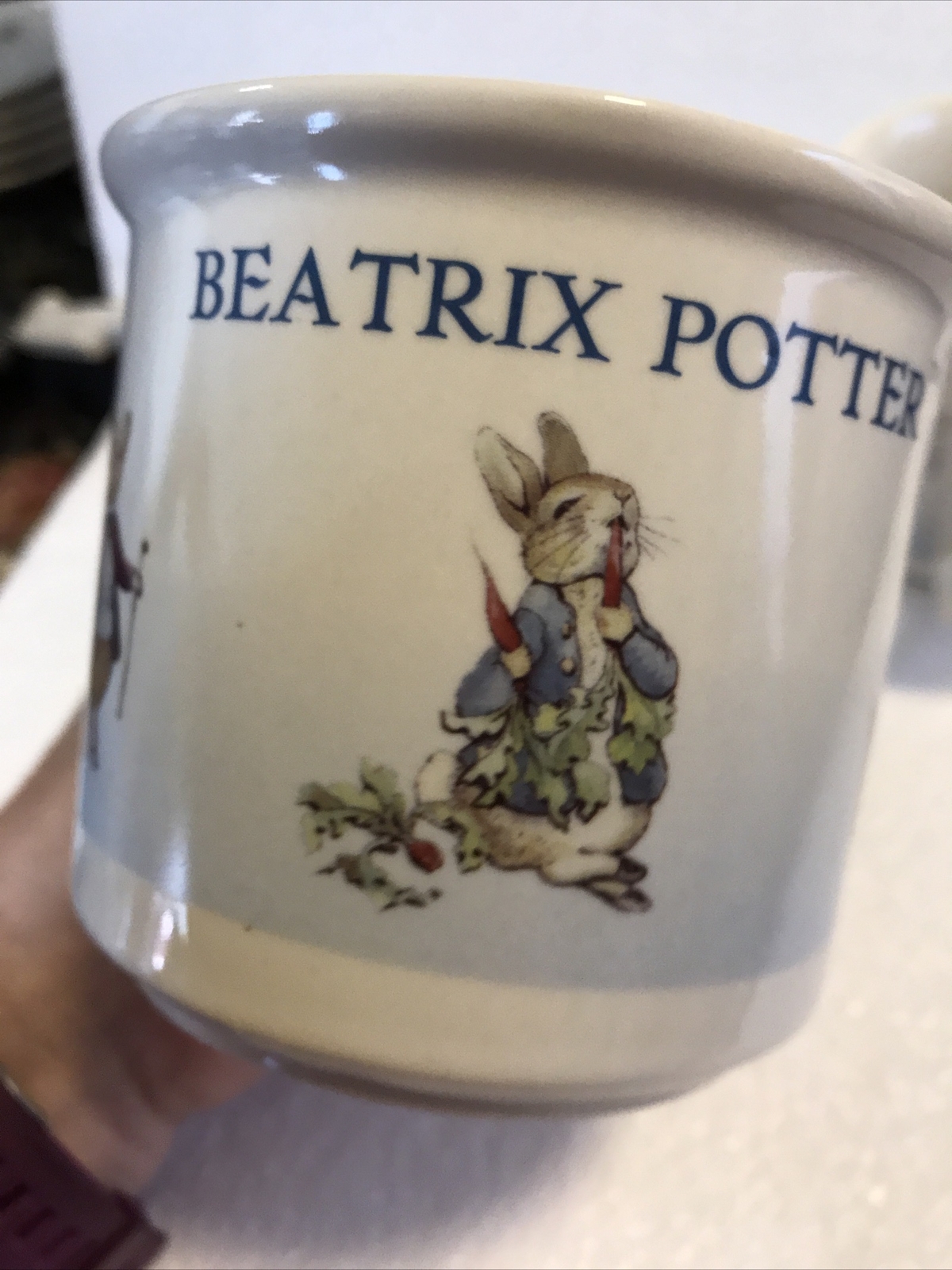 Two Beatrix Potter Mug Coffee Cup Heavy 1 Lb | eBay