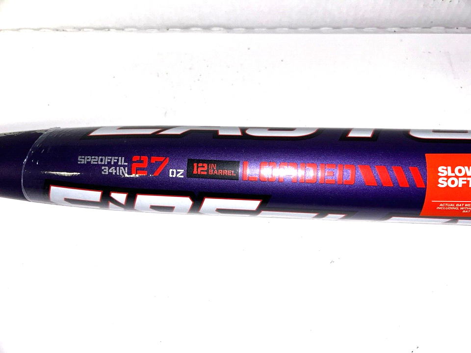NIW 2021 EASTON FIRE FLEX 240 34/27 SLOWPITCH BAT END LOADED USSSA ...