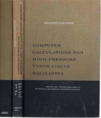 Computer Calculations for High-Pressure Vapor-Liquid Equilibria | eBay