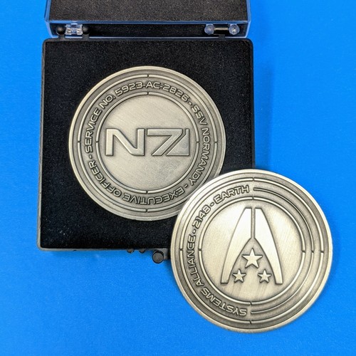 Mass Effect 1 2 3 Limited SSV Normandy SR1 Shepard N7 Coin Figure ...