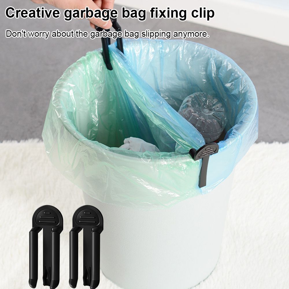 Garbage Can Lock Rubbish Clamps Trash Bag Fixed Clips Anti-slip Waste ...