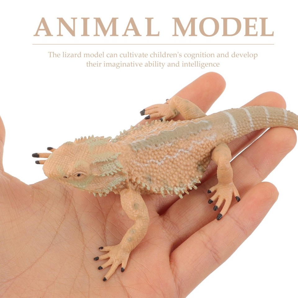Realistic Dragon Plastic Reptile Toy Cute Lizard Figurine Bearded ...
