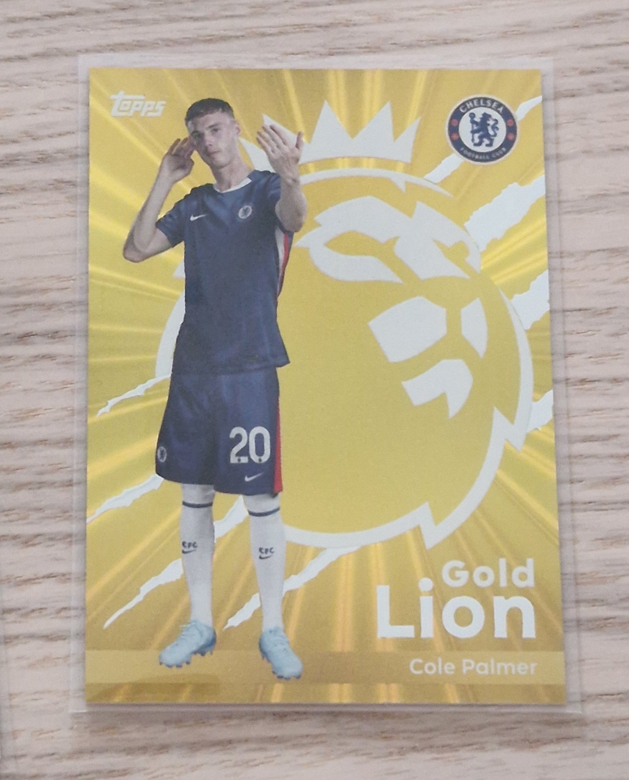Cole Palmer Gold Lion Card # GL 6 Topps Premier League 2026 | eBay