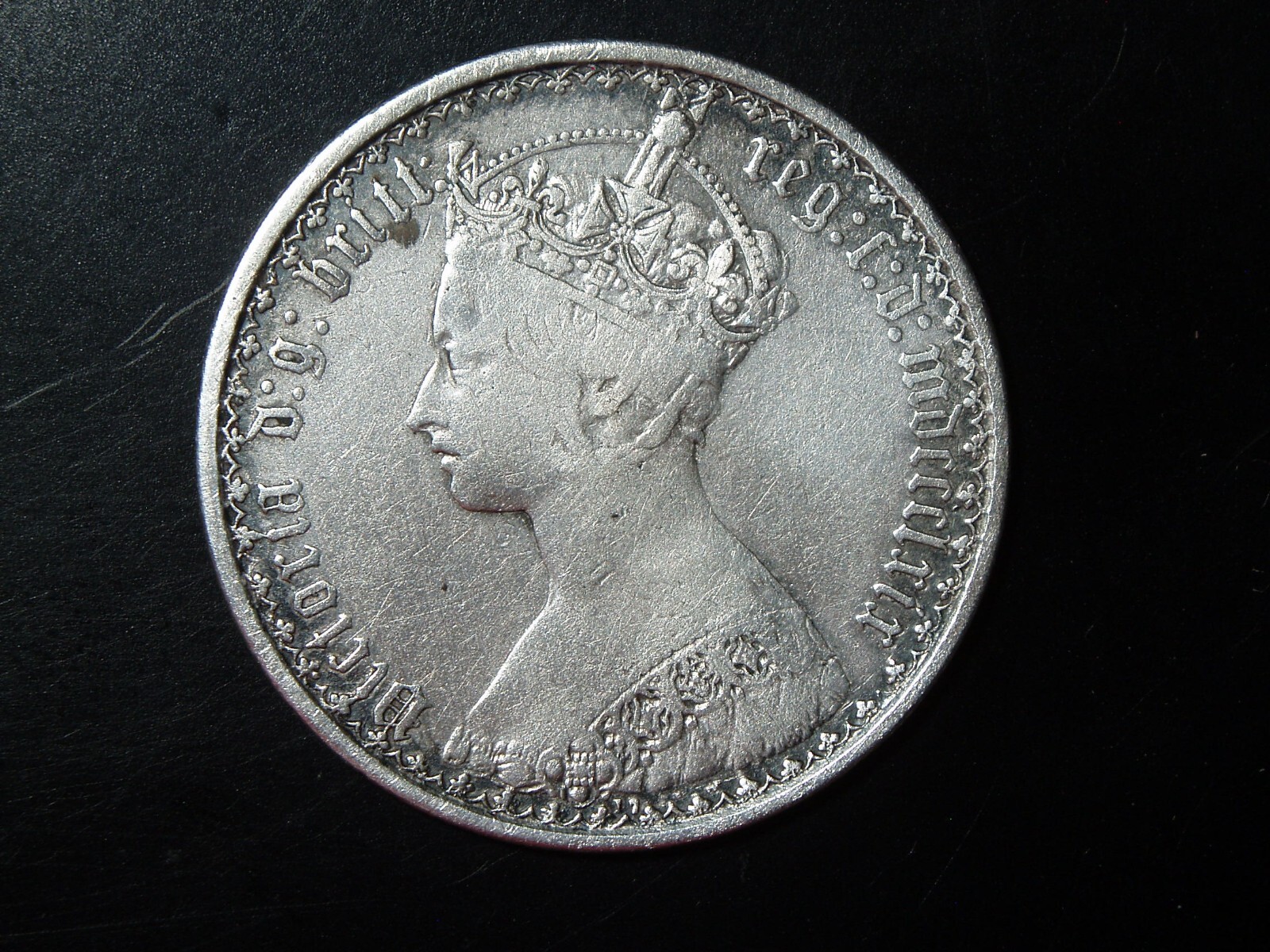 GREAT BRITAIN 1869 ONE FLORIN DIE 17 COIN #1 | eBay