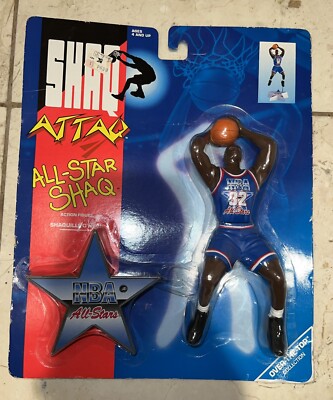 Shaq Attaq All-Star NBA Action Figure Shaquille O'Neal 1993 Kenner New ...