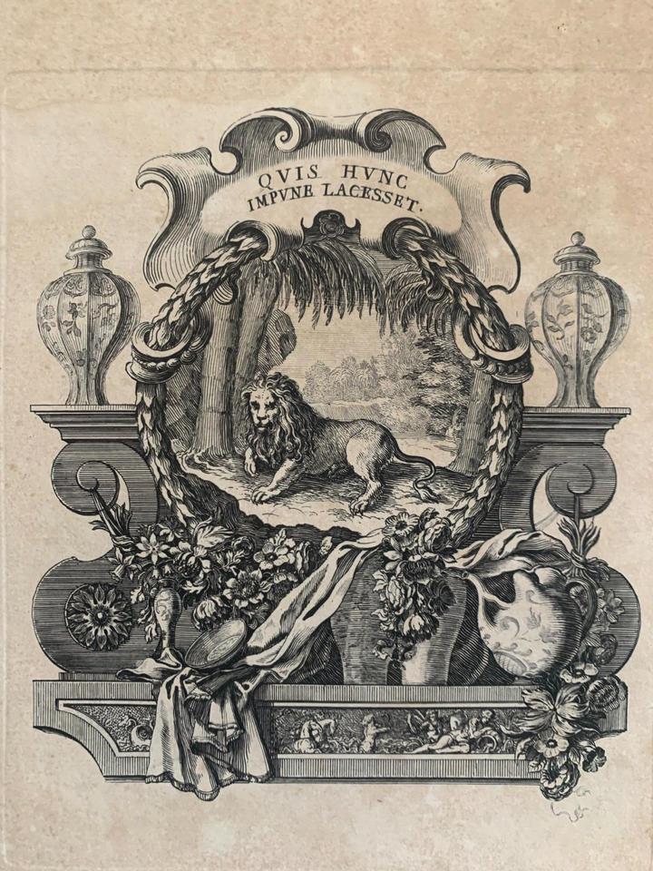 Print Xvii - 18th Currency With Un Lion Heraldic Coat of Arms Louvre ...