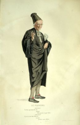 Litigants Chicaneau Costume Theatre Jean Racine engraving 19th | eBay