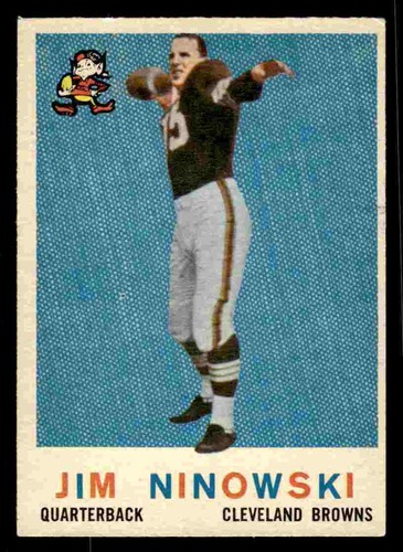 1959 Topps Jim Ninowski RC #125 - Cleveland Browns | eBay