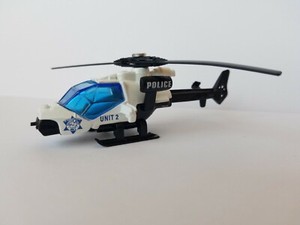 Vintage 1985 Hot Wheels Matchbox Majorette Police Mission Helicopter ...