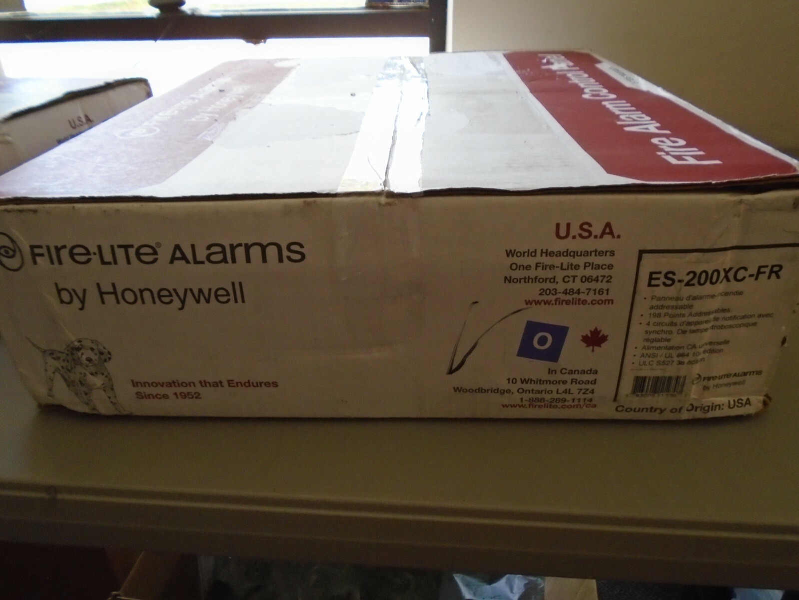 Fire-Lite Honeywell Es-200xc-fr Fire Alarm Control Panel French ...