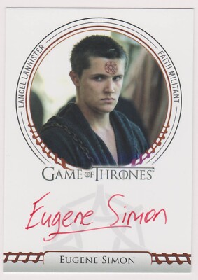 Game of Thrones: Legends of the Realm Eugene Simon Autograph Lancel ...