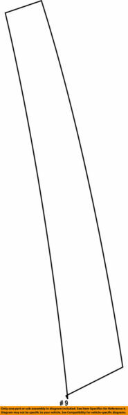 75762-53010 Toyota Moulding, rear door window frame, front lh ...