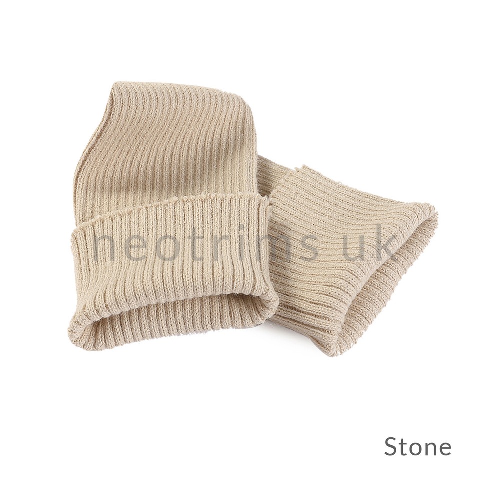 Rib Knit Cuffs Pair,Tubular Ribbing Seamless Cuffing Fabric ReVamp ...